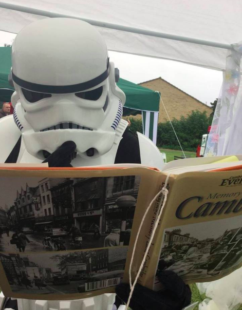 stormtrooper-reading | Cherry Hinton Festival